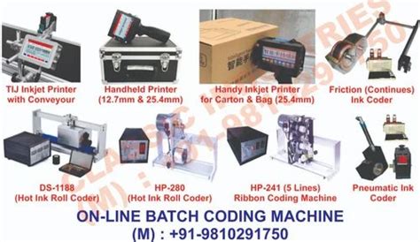 Piece Min Pneumatic Ink Coding At Rs Piece In Faridabad ID