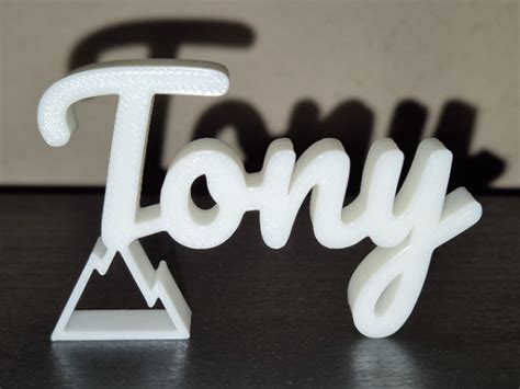 Tony Name Sign Display Decor By Gabt Makerworld Download Free 3d Models