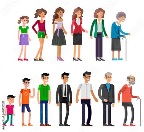 Generations woman All age categories Acheter ce vecteur libre de droit et découvrir des
