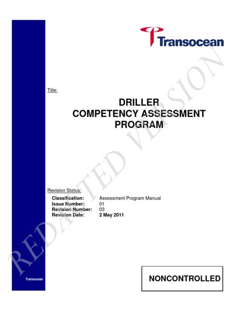 15 D 6 Cd Driller Cap Rev3 05 02 11 Redacted Pdf Information