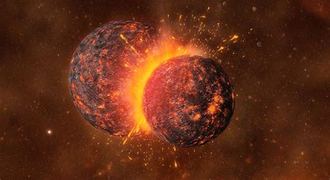 지구와 달의 현성 3d 애니메이션 Mozaik 디지털 교육과 공부