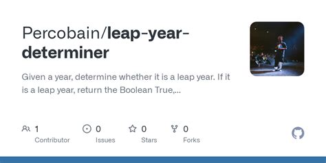 Github Percobainleap Year Determiner Given A Year Determine Whether It Is A Leap Year If