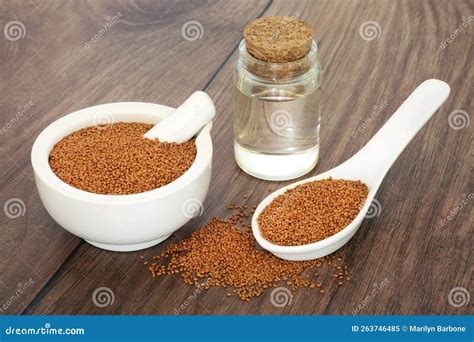 Camelina Seed For Low Cholesterol Heart Health Stock Image Image Of