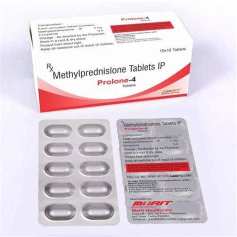 Methylprednisolone Tablets 4 Mg At ₹ 250box Steroids Tablets In