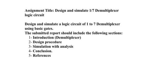 Solved Assignment Title Design And Simulate 17