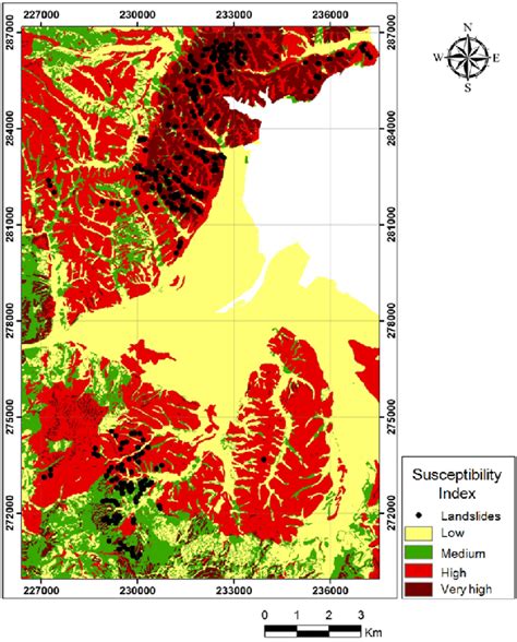 Landslide Susceptibility Map Based On Fuzzy Relationship Download