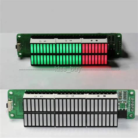 Double 24 Bit Led Stereo Level Display Indicator Vu Meter Agc Mode