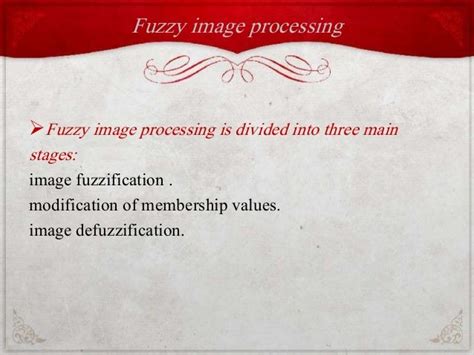 fuzzy image processing