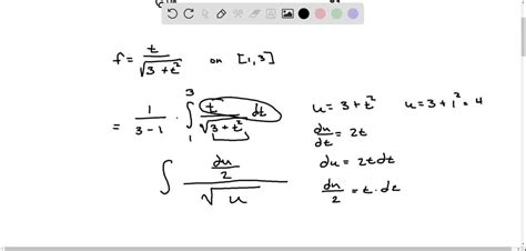 Solved 1 8 Find The Average Value Of The Function On The Given Interval G T T √ 3 T 2 [1 3]