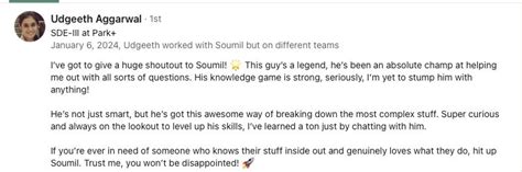 Soumil S On Linkedin Gratitude Connections Techtalks