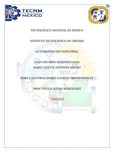 Tema 4 Controladores Logicos Programables Pdf Relé Controlador Lógico Programable