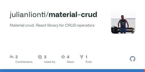 Github Julianliontimaterial Crud Material Crud React Library For Crud Operators