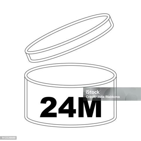 파오 아이콘 사인 플랫 스타일 디자인 벡터 일러스트 는 흰색 배경을 분리 한 후 24m 기간 개봉 후 24개월 만료 기간 1위에 대한 스톡 벡터 아트 및 기타 이미지