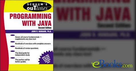 schaum s outline of programming with java 2nd ed
