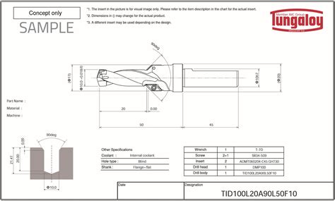 DrillMeister Drawing Generator For Special Tools