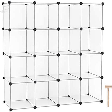 Sasyxdc Kfhdmcv Candahome Cube Storage Organizer 16 Cube Shelves Units Plastic Storage Cubes Diy