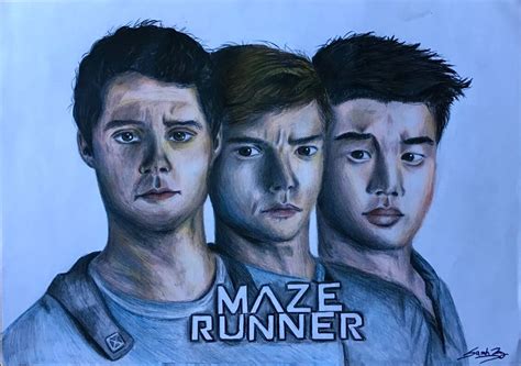 Maze Runner Drawing Thomas Brodie Sangster Drawing Zeichnen