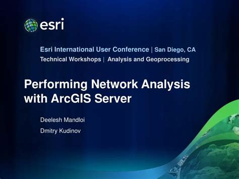 PPT Performing Network Analysis With ArcGIS Server PowerPoint Presentation ID