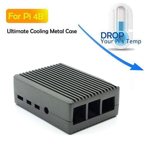 Raspberry Pi Aluminum Alloy Passive Cooling Case Metal Rees52