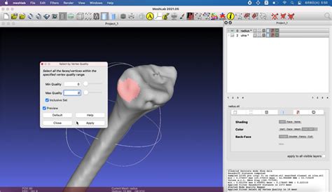 Meshlabの使い方④｜医療のためのpythonプログラミング