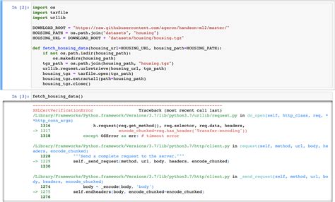 Chapter SSLCertVerificationError Issue Ageron Handson Ml GitHub