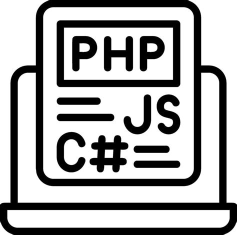Coding Language Outline Element Style 57069475 Vector Art At Vecteezy