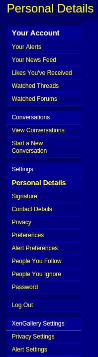 Privacy Settings Personal Settings XNXX Adult Forum