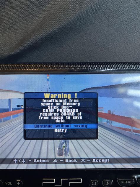 game won t save r psp