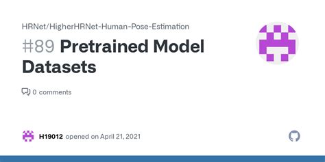 Pretrained Model Datasets Issue HRNet HigherHRNet Human Pose