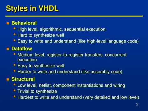 Ppt Coe 561 Digital System Design And Synthesis Introduction To Vhdl