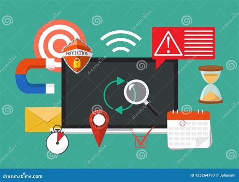 Information And Development Website Statistic Icon Vector Illus Stock Vector Illustration Of