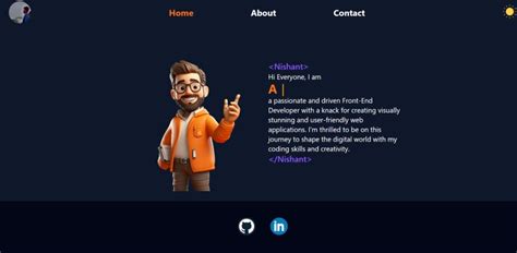 Nishant Rai On Linkedin 60daysofcodechallenge Portfolio Reactjs Tailwindcss Frontenddeveloper