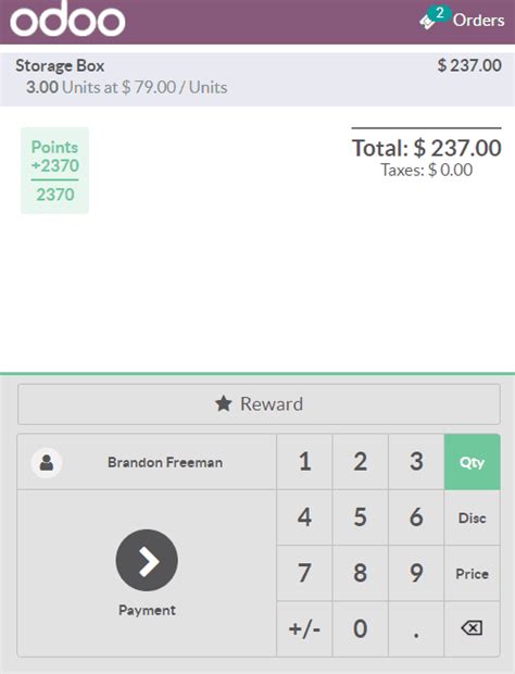 Odoo POS Features