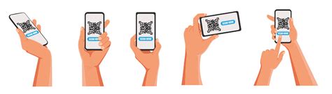 Qr Code Scan To Smartphone Qr Code For Payment Mobile Phone Scanning Qrcode Vector Illustration