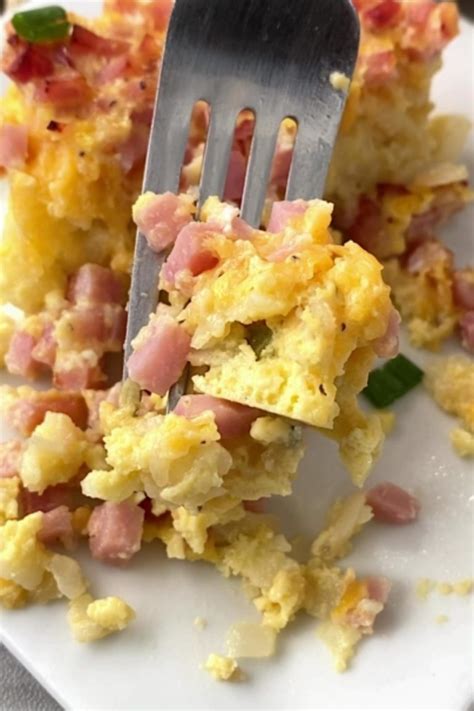 Slow Cooker Cheesy Ham Hashbrown Casserole Easy Peasy Slow Cook
