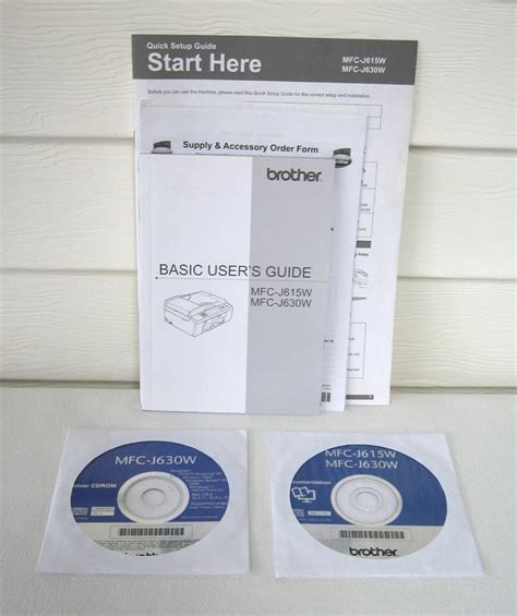 Brother Printer Quick Setup Guide Manual Books CD S MFC J W MFC J W
