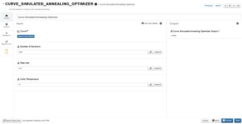Apply Simulated Annealing On A Curve To Find The Optimum D View