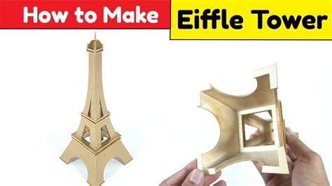 How To Make Eiffel Tower Diy Miniature Eiffel Tower Youtube