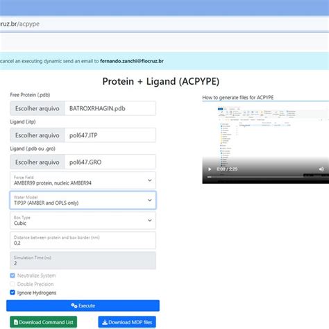 Pdf Visual Dynamics A Web Application For Molecular Dynamics
