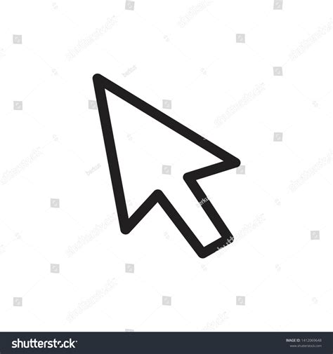 Mouse Cursor Symbol Arrow Click Pointer Stock Illustration Shutterstock