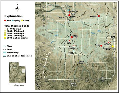 Uinta Basin Map Utah At Nettie Cox Blog