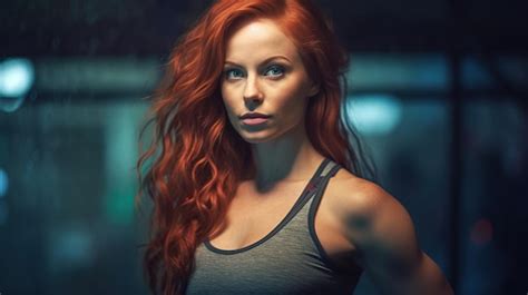 Premium Photo The Strength And Agility Of A Female Athlete As She Engages In High Intensity