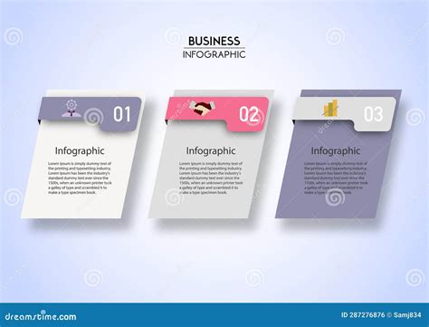 Business Infographic Process Design Template Stock Vector