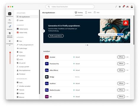 Creative Cloud App Update