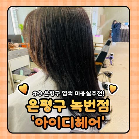 은평구 미용실 톤다운 전문 아이디헤어 녹번점 방문후기 Feat 매트브라운 염색 네이버 블로그