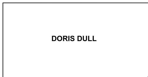 Obituary Doris Dull