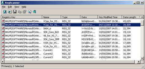 Viewing The List Of The Largest Registry Values In Your System