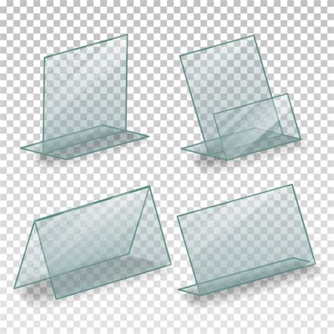 Card Holder Vector Hd Png Images Blank Plastic Stand Holder Vector