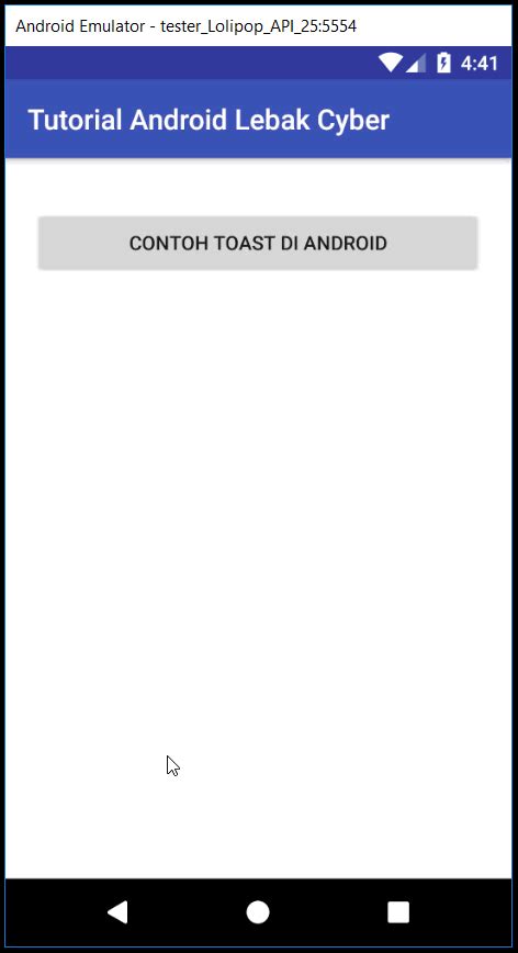 Cara Membuat Toast Di Android Lebak Cyber