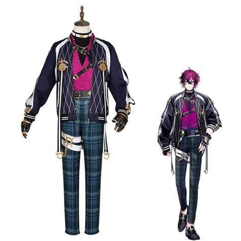 Doppio Dropscythe Cosplay Costume Virtual Youtuber Nijisanji Xsoleil Outfits